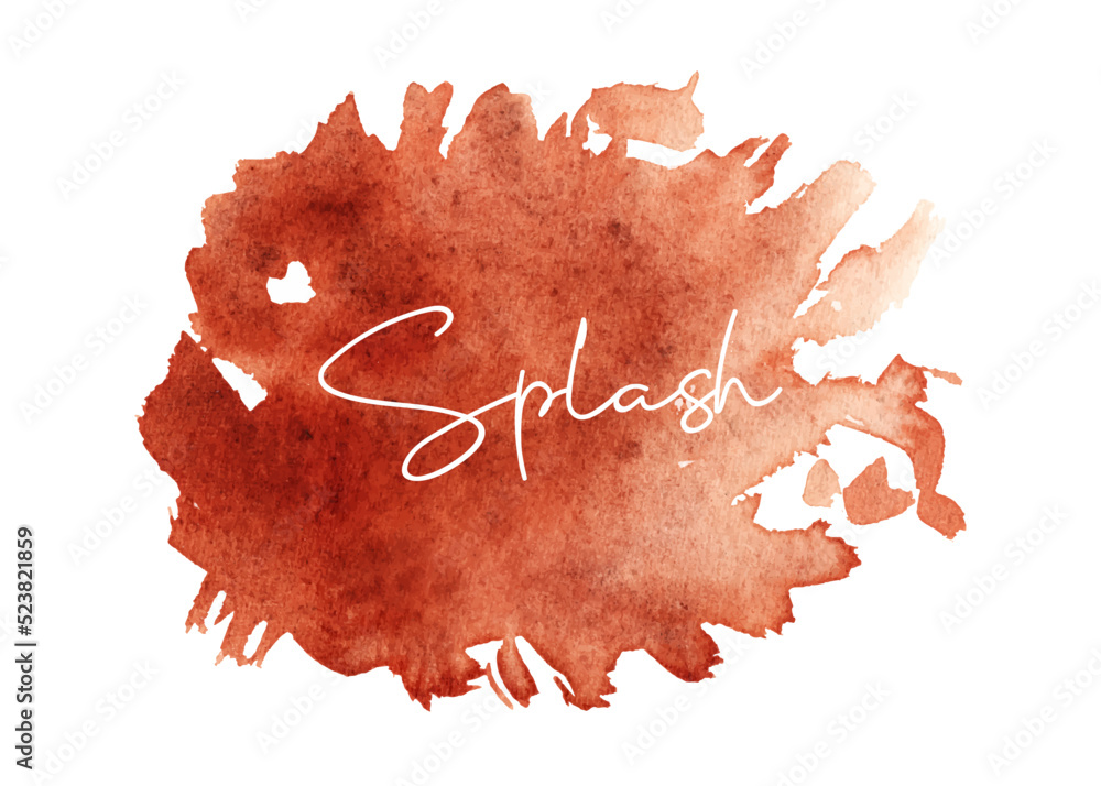 Hand-drawn colorful watercolor splash vector, Isolated watercolor ...