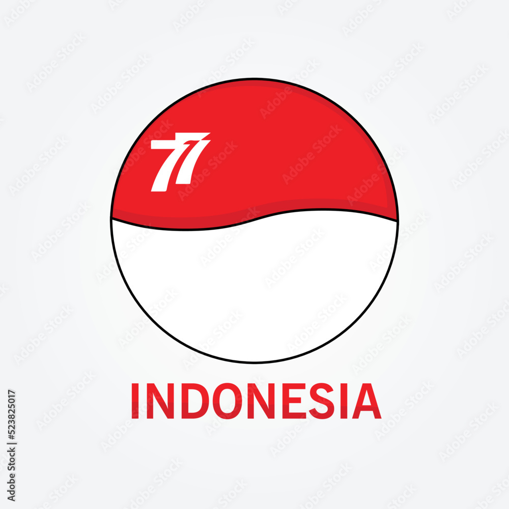 gambar bendera indonesia vector Stock Vector | Adobe Stock