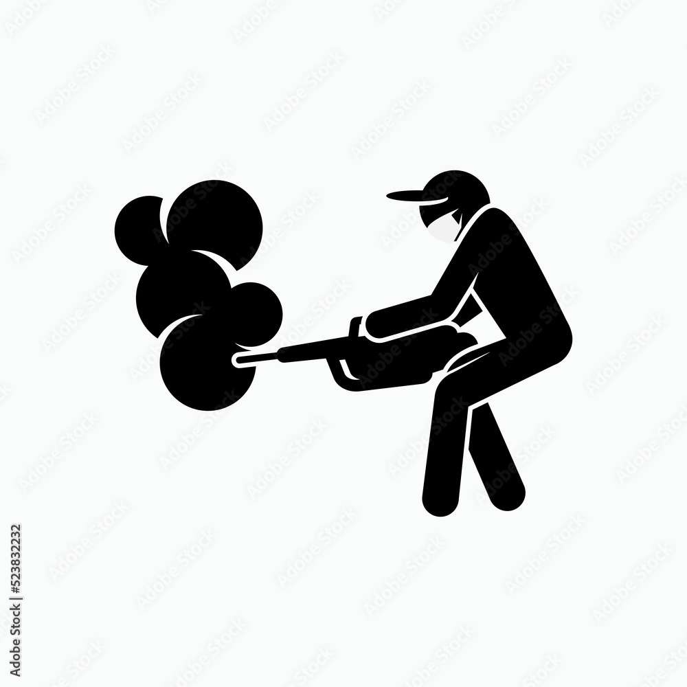 Mosquito Fogging Icon. Preventive Symbol for Design, Presentation ...