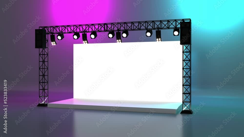 Vídeo do Stock: Motion Empty stage Design for mockup and Corporate ...