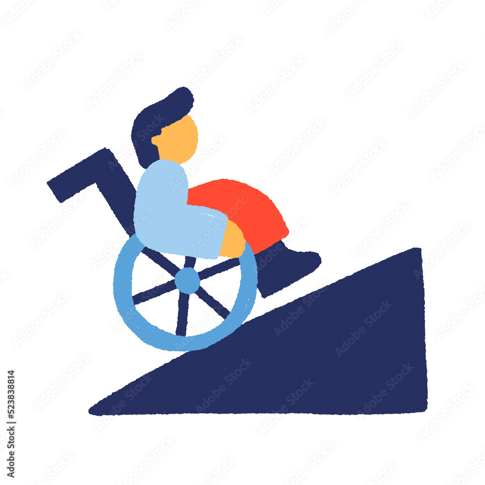 Disability illustration Stock Illustration | Adobe Stock