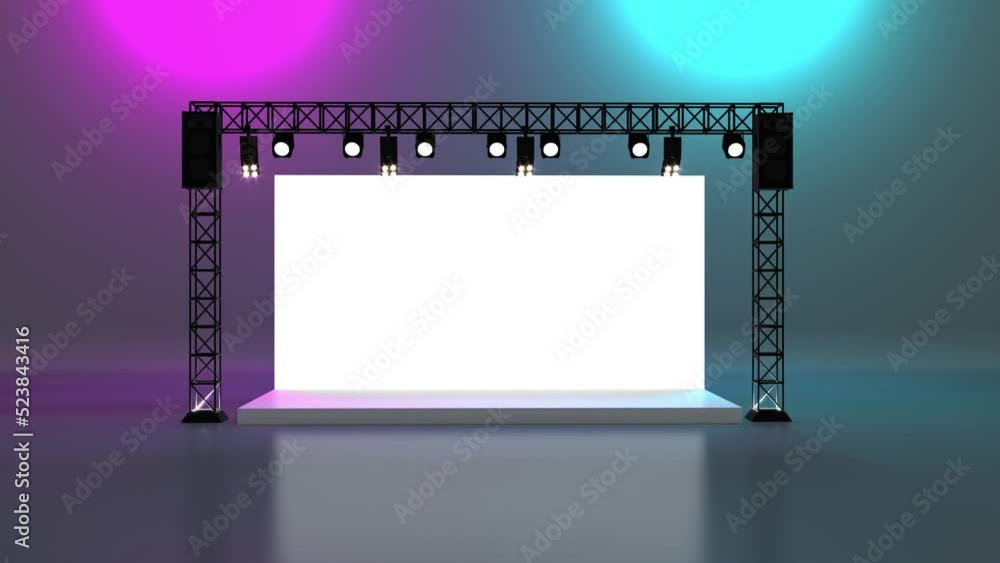 Motion Empty stage Design for mockup and Corporate identity, display ...