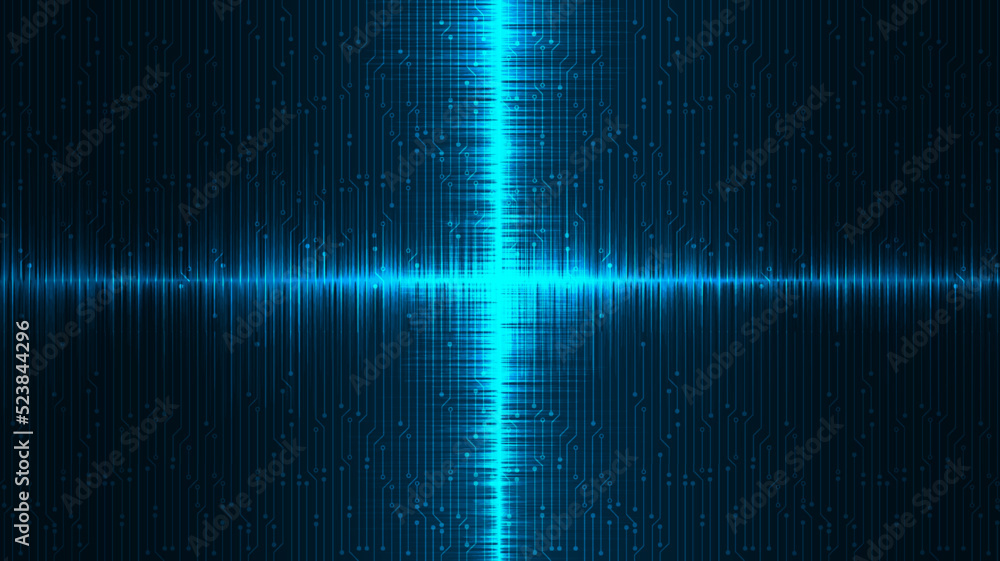 Digital Sound Wave Background,technology and earthquake wave diagram ...