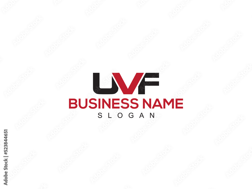 Colorful UVF Logo Icon, Premium uvf Logo Letter Vector Image With ...