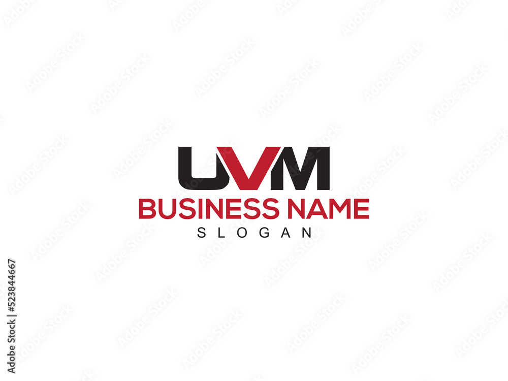 Colorful UVM Logo Icon, Premium uvm Logo Letter Vector Image With ...