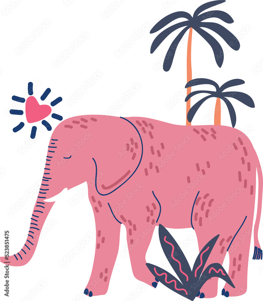 Cute safari wild animal ,illustration, african animals kids, children ...