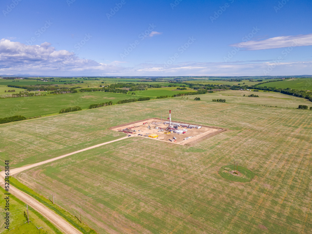Fracking Site Aerial