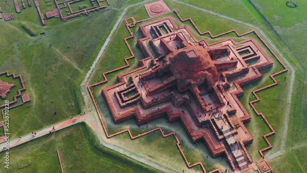 Paharpur Buddhist Monastery at Paharpur village in Badalgachhi Upazila ...