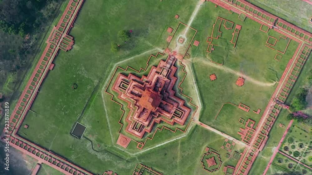 Paharpur Buddhist Monastery at Paharpur village in Badalgachhi Upazila ...