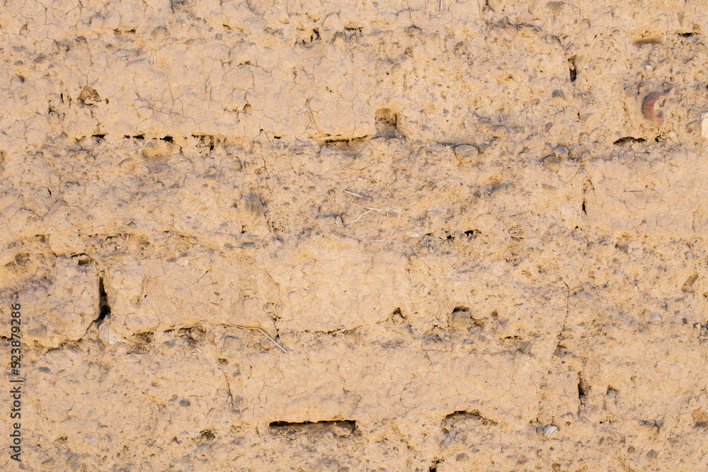 Foto de fondo - textura de una pared de barro en sudamérica. Concepto ...