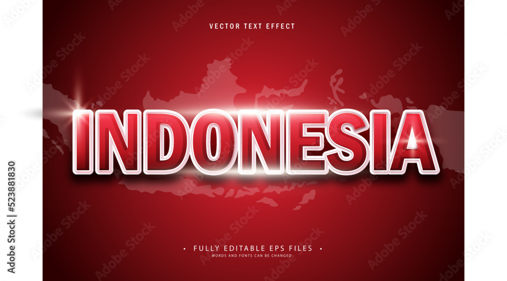 Dirgahayu Indonesia, Garuda, Merdeka text effect Stock Vector | Adobe Stock