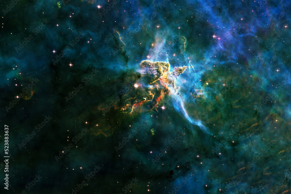 Beautiful space background. Elements of this image furnished by NASA ...