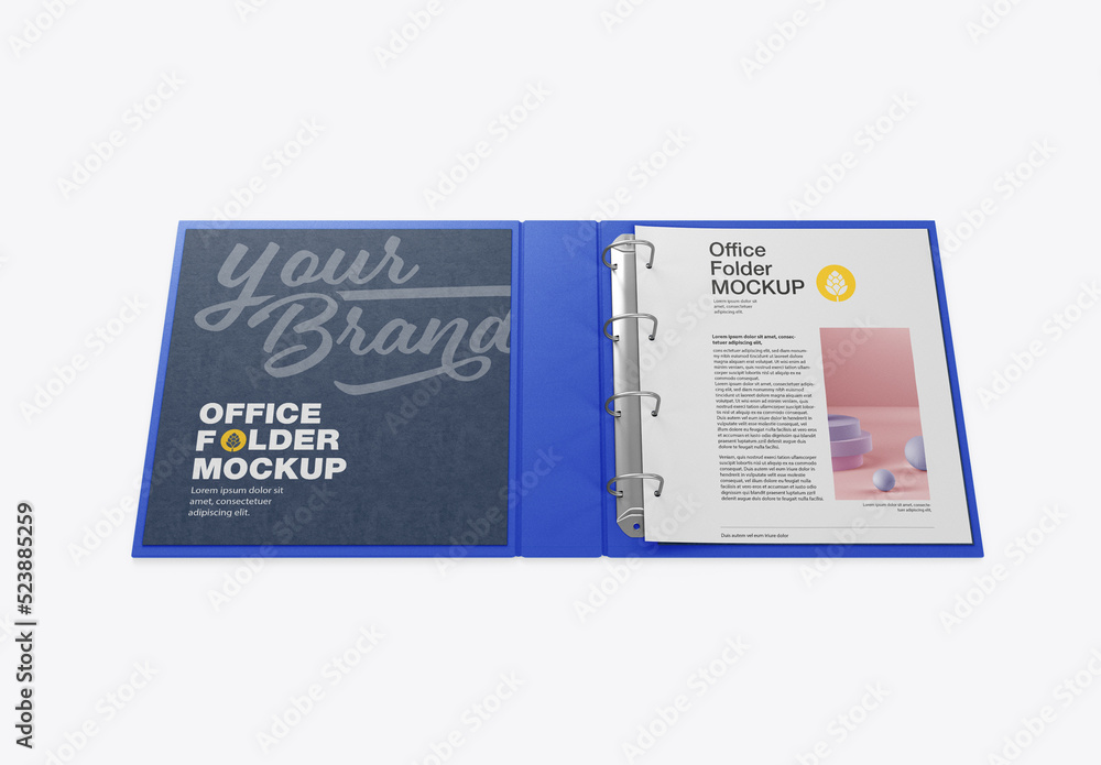Open Folder Mockup Stock Template | Adobe Stock