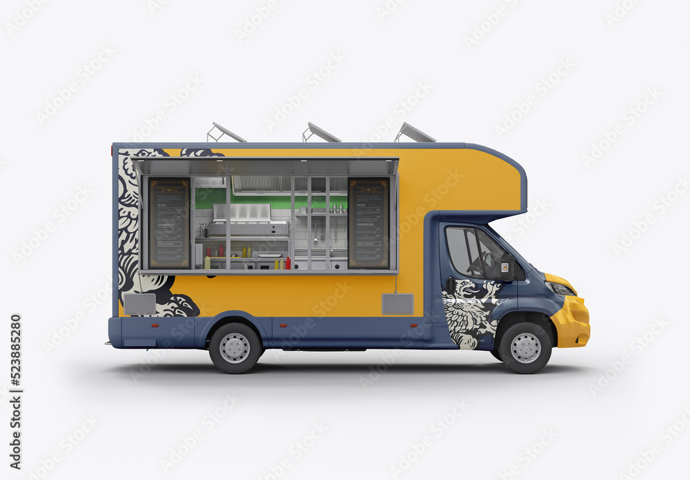 Food Trailer Mockup Stock Template | Adobe Stock