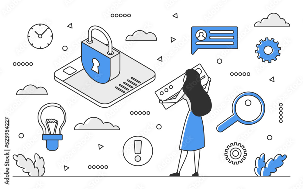 Data protection safety system. Safeguarding information and digital ...