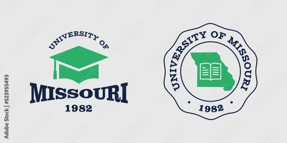 Missouri slogan typography graphics for t-shirt. University print and ...
