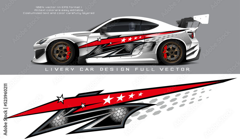 car livery graphic vector. abstract grunge background design for ...
