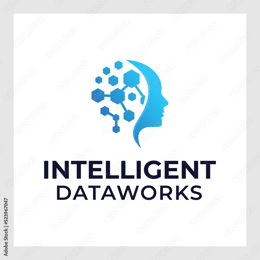 design logo with a symbol of the human mindset Stock Vector | Adobe Stock