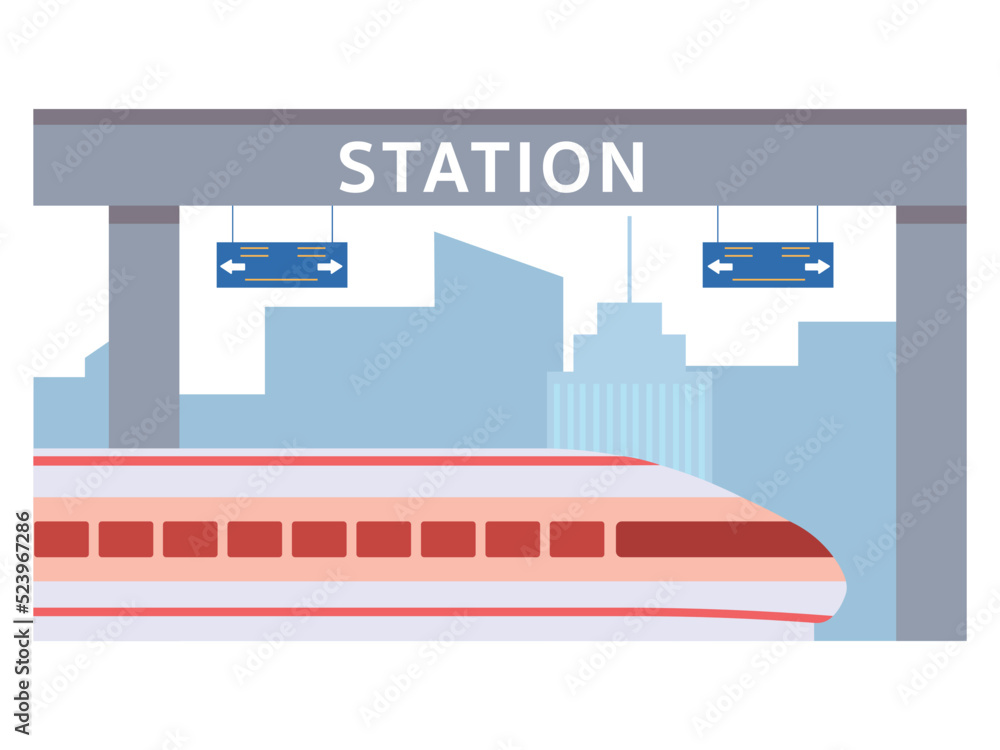 Transportation of MRT train. MRT train in the train station. The MRT is ...