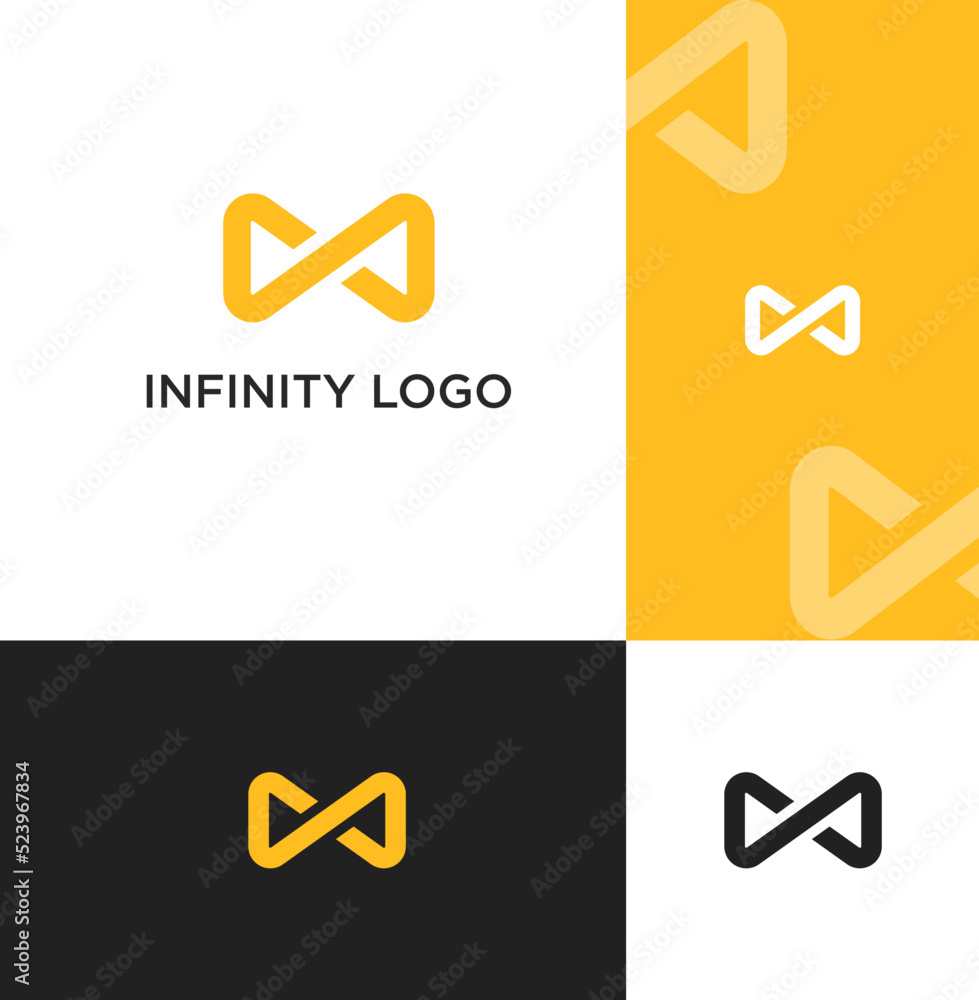 Simple infinity icon logo vector. Suitable for your branding logo ...