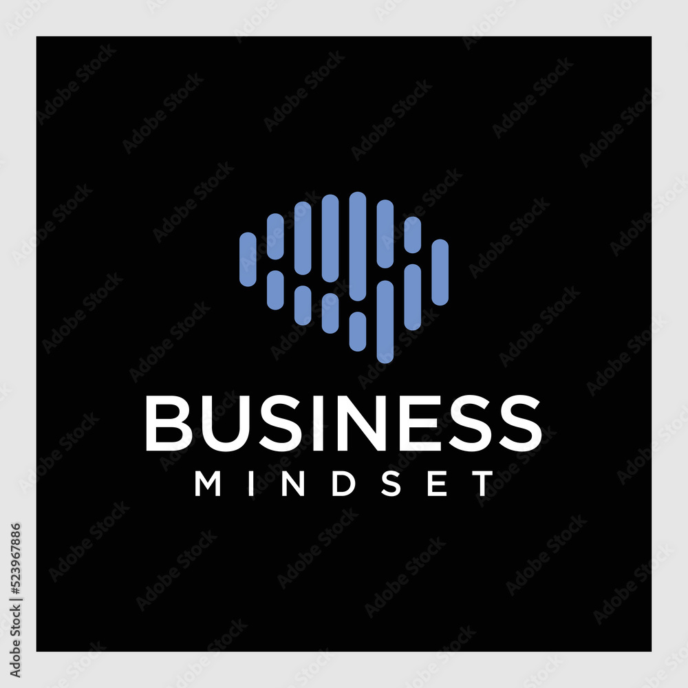 brain connection logo with hexagon. digital brain. brain hub logo ...