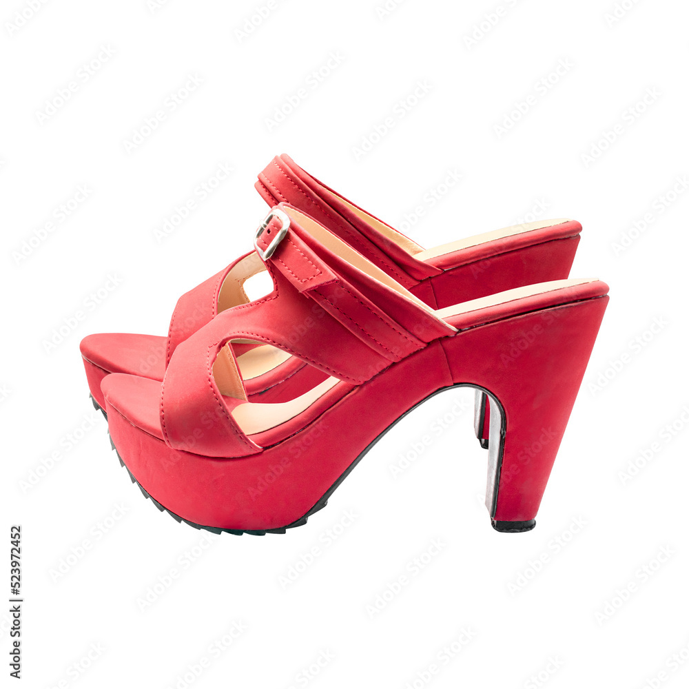 Red shoes high heels isolated on transparent background - PNG format ...