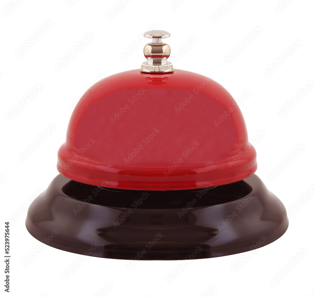 red ring bell isolated on transparent background png file Stock Photo ...