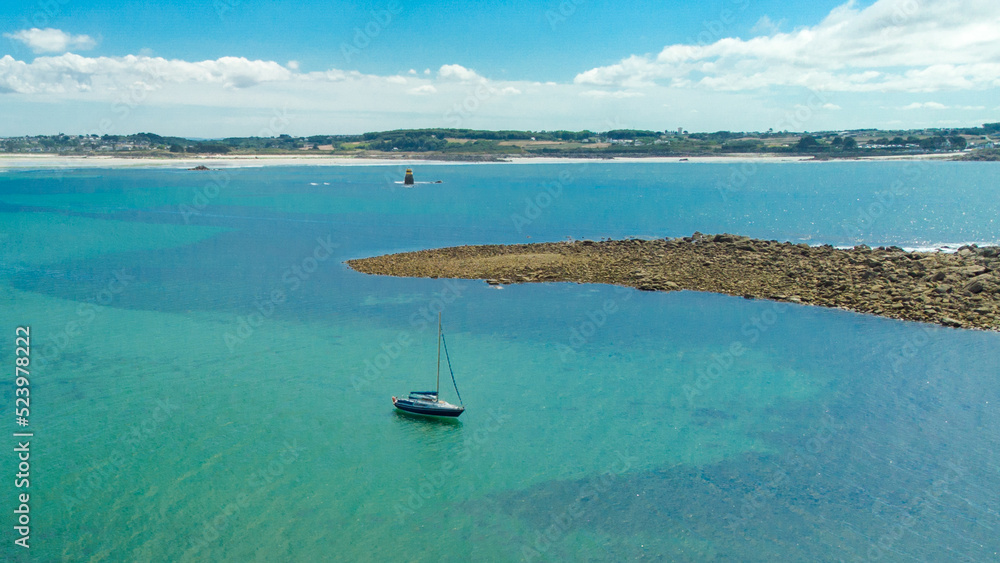 Côte Bretonne, Finistère, vue aérienne Stock Photo | Adobe Stock
