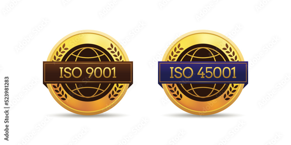 Premium Gold International standardize organization ISO 9001 45001 ...
