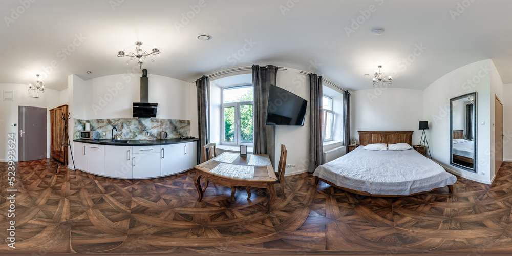 full hdri 360 panorama view in studio room in luxury elite vip ...