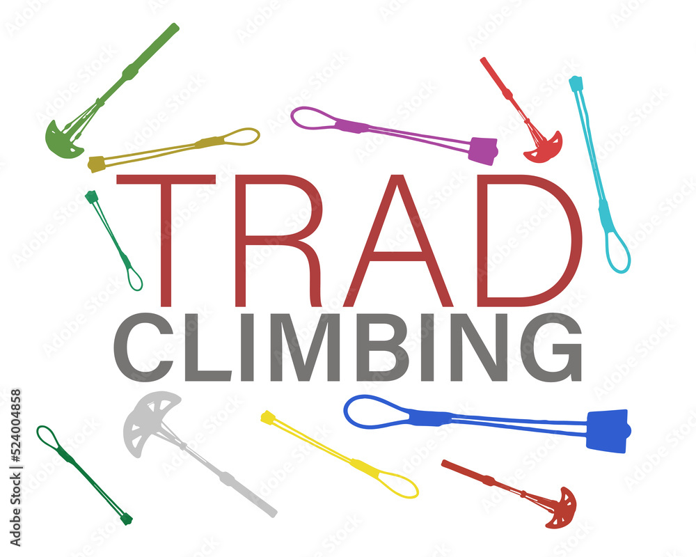 Trad climbing logo vector Stock Vector | Adobe Stock