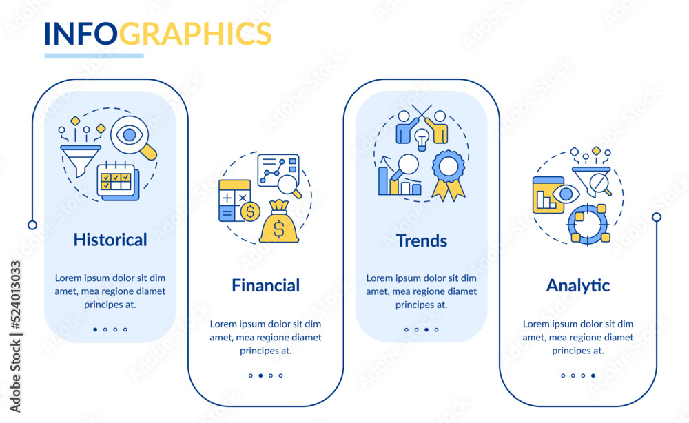 Profitability models for forecasting rectangle infographic template ...
