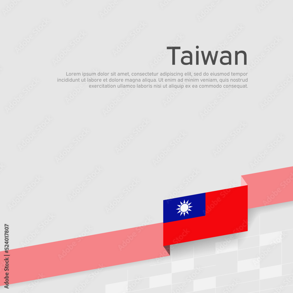 Taiwan flag background. Republic of China. State patriotic taiwanese ...