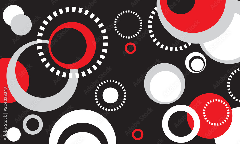 Seamless circle shape pattern. carpet texture on black background Stock ...
