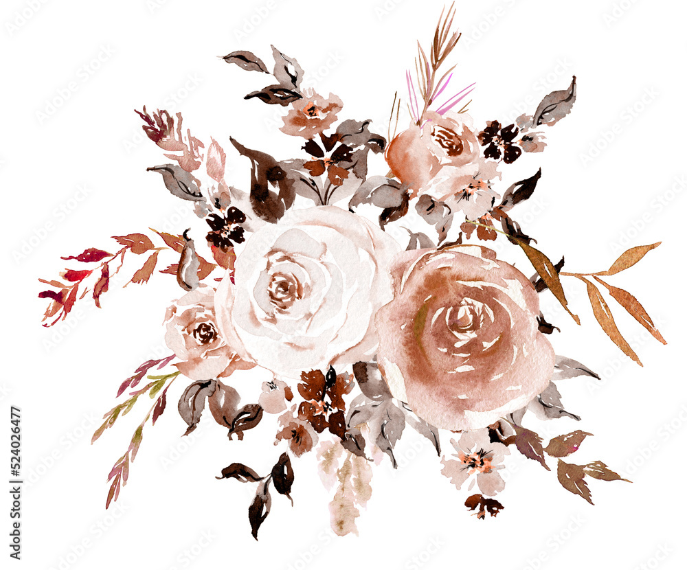 Brown Flower Clipart