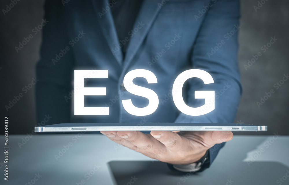 ESG environmental social governance business strategy investing concept ...