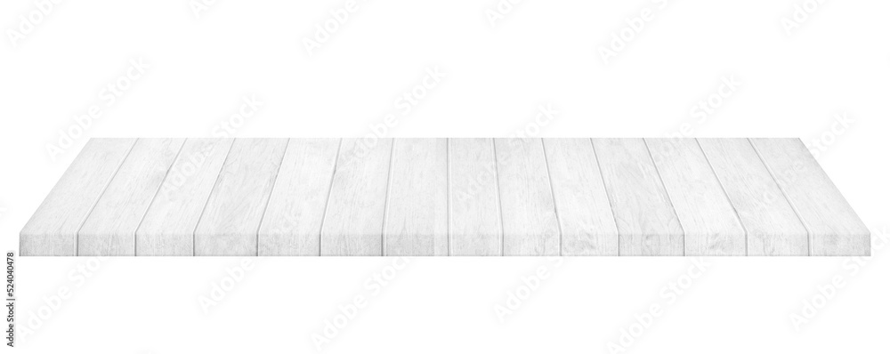 white wood shelf isolated on transparent background - PNG format. Stock ...
