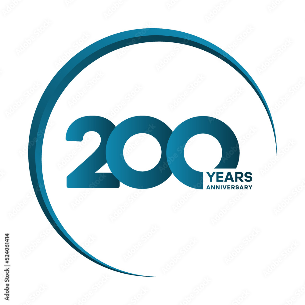 200 Year Anniversary celebration logotype. Anniversary celebration ...