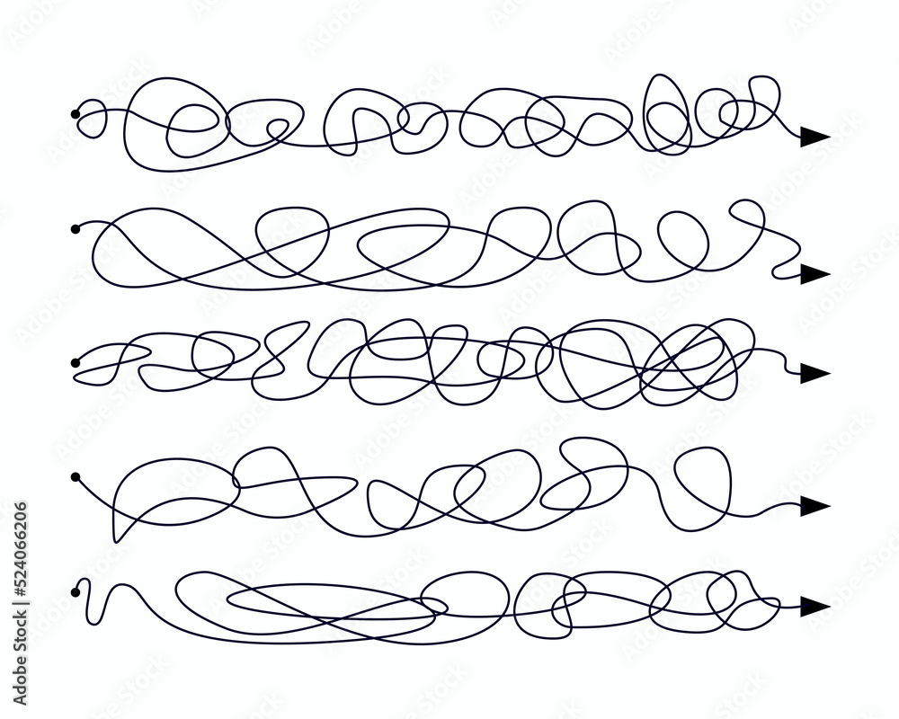 confusing path lines. The concept of problem solving, children's game ...