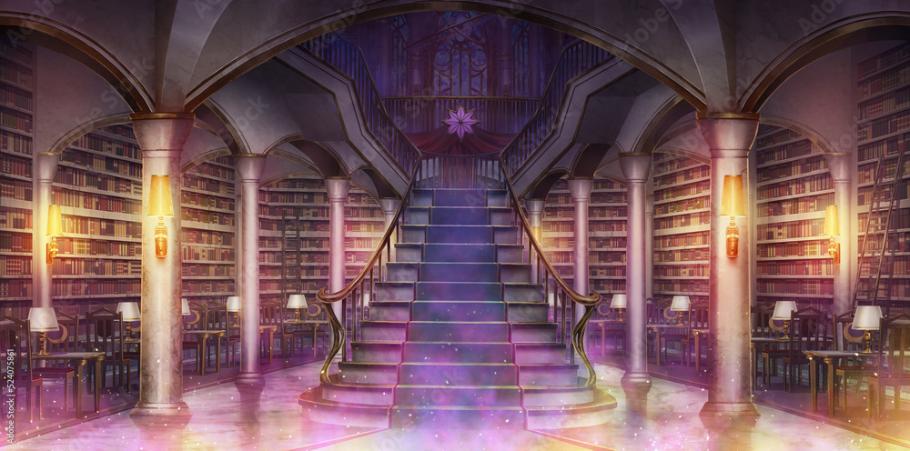 Anime Magical Library