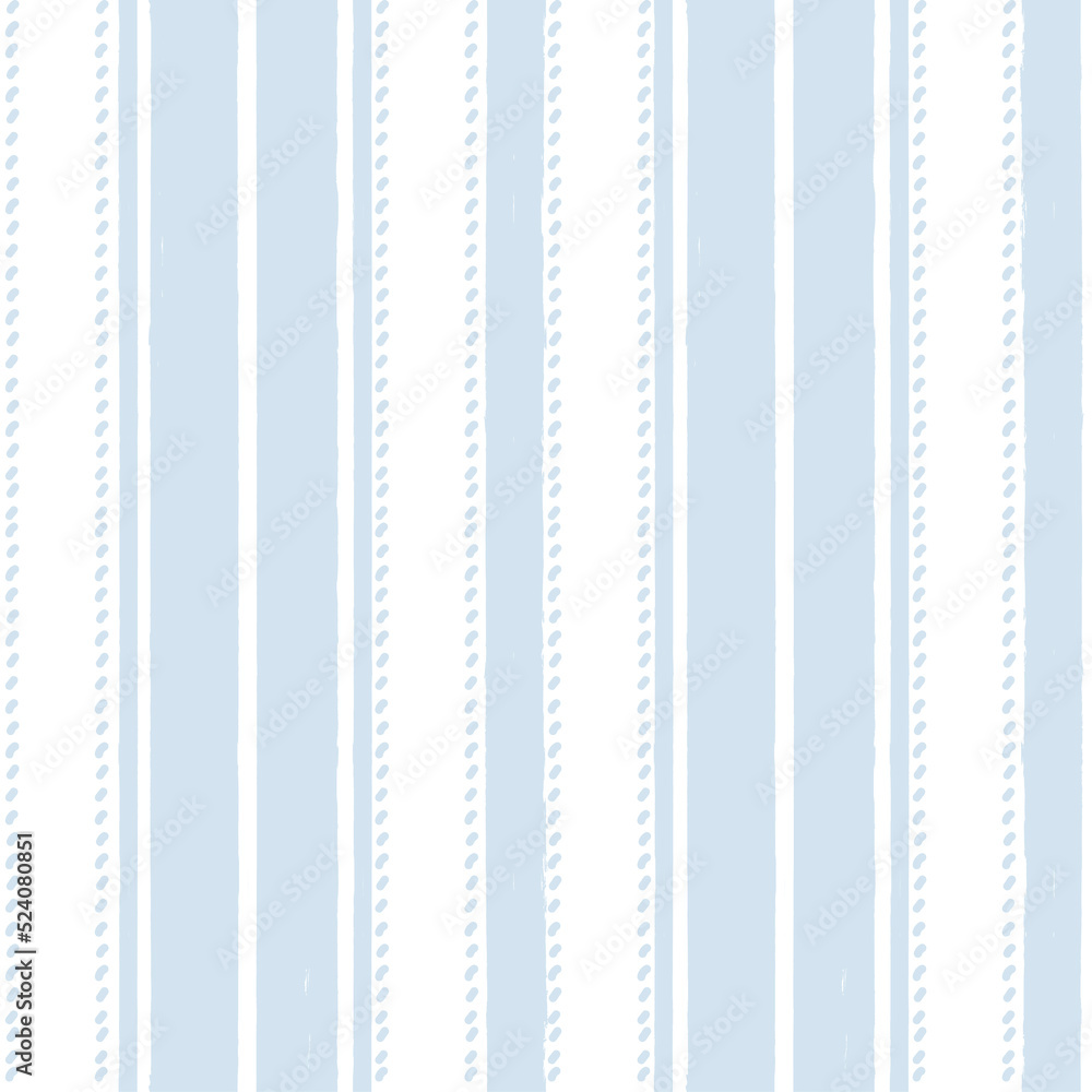 Blue stripes pattern, classic striped seamless background, Hand drawn ...