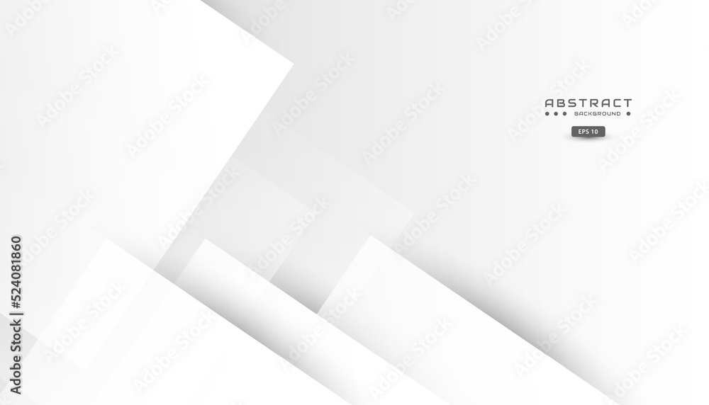 Abstract white background with overlay shape for banner, wallpaper ...