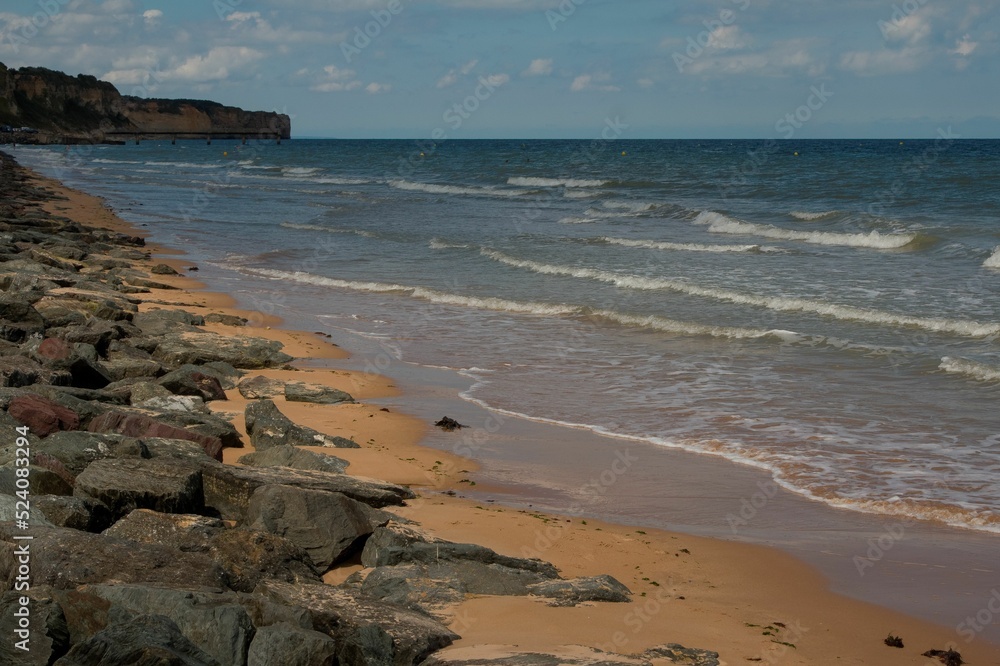 Normandy beaches in France Stock Photo | Adobe Stock