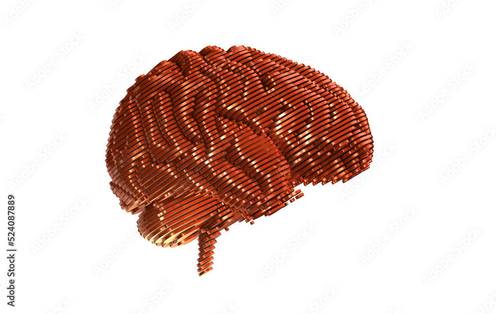 Human brain activity with plexus lines.. External cerebral connections ...