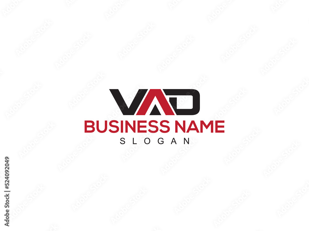 Monogram VAD Logo Icon, Unique vad Logo Letter Vector Image Design For ...