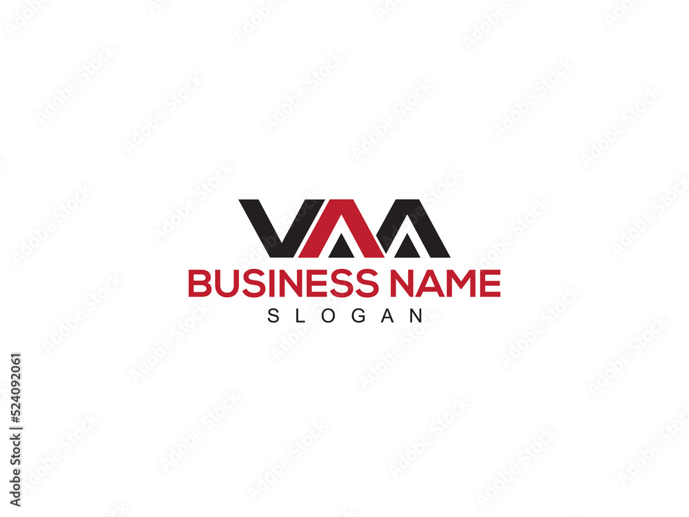 Monogram VAA Logo Icon, Unique vaa Logo Letter Vector Image Design For ...