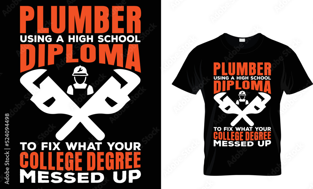 plumber using a high school diploma to fix what your college degree ...