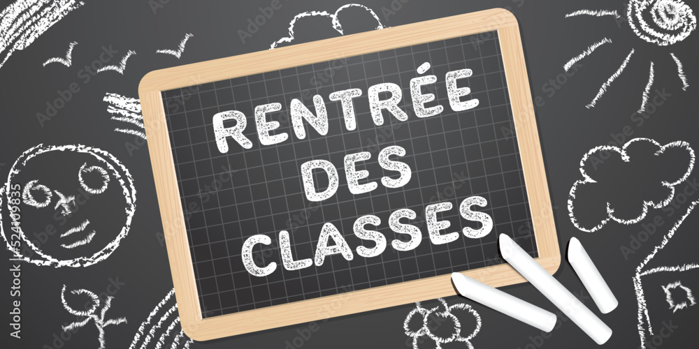 french back to school banner Stock Vector | Adobe Stock