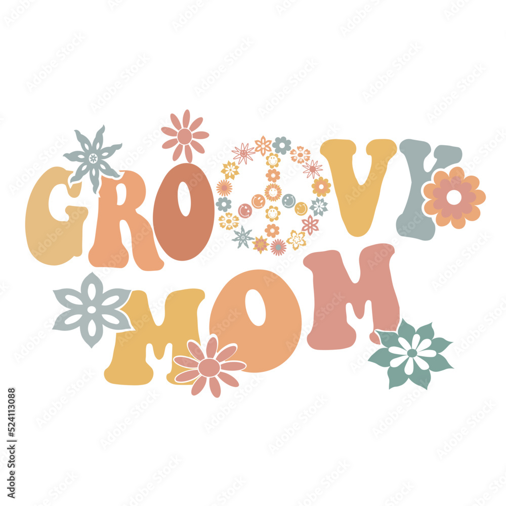 Groovy family svg png, retro vintage keep on font family svg png, wavy ...
