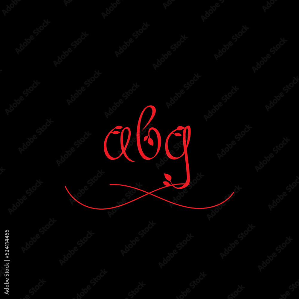 ABG logo,A B G design,ABG letter monogram logo design vector,unique ...